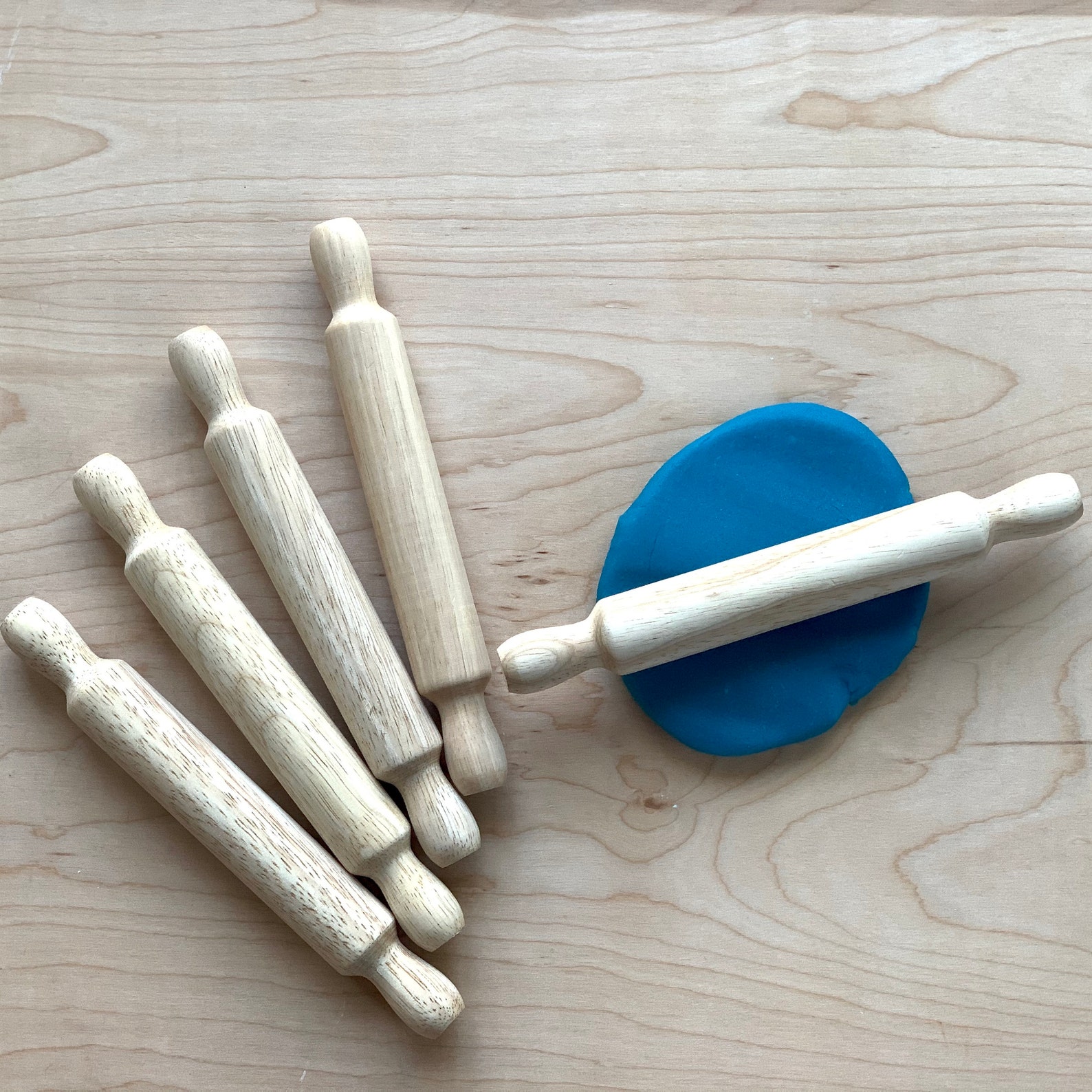 Wood Rolling Pin for Kids Play Dough Rolling Pin Wooden | Etsy Wood Rolling Pin for Kids Play Dough Rolling Pin Wooden | Etsy