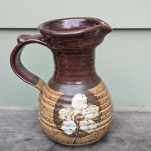 Vintage Studio Pottery Pitcher, Studio Pottery Vase, Brownstone Bowen ...