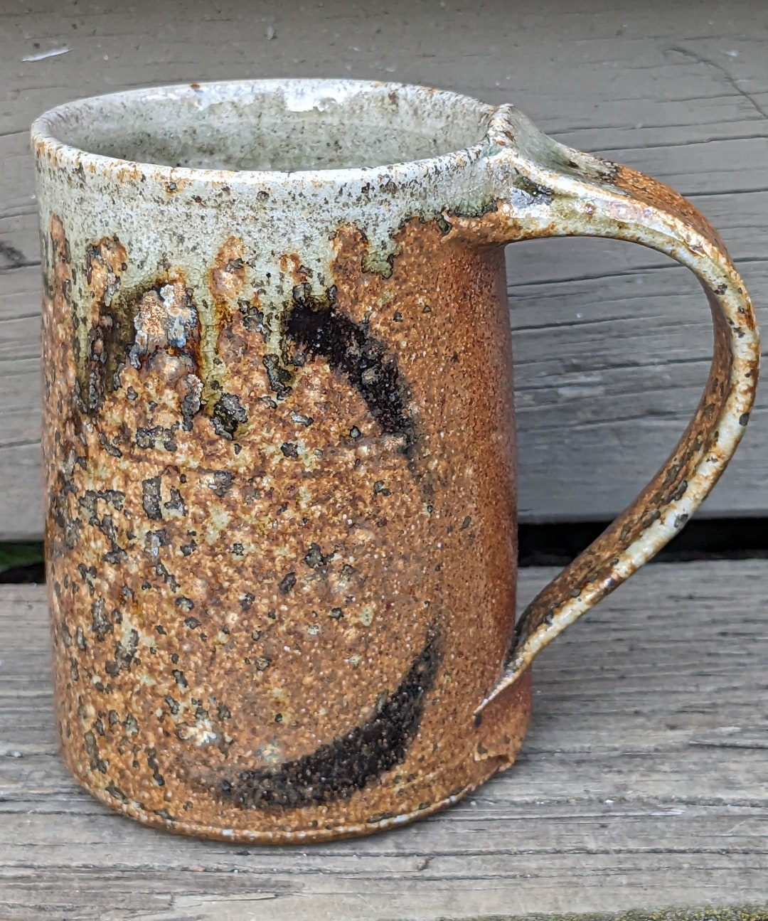 Vintage Studio Art Pottery Mug, Unique, Stoneware Mug, Artist Signed ...