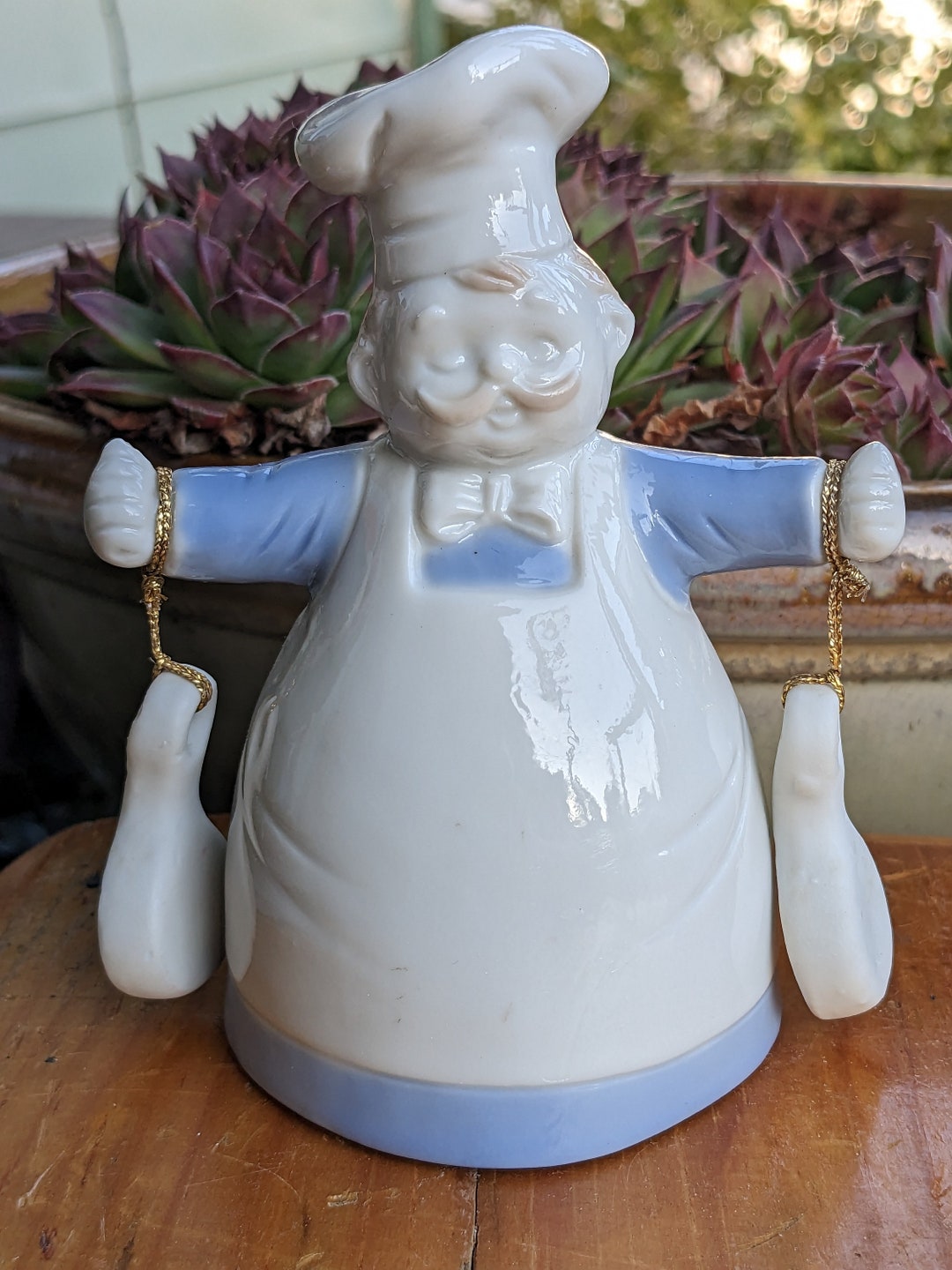 Vintage Chef Dinner Bell, Ceramic Spoons Made in Japan - Etsy