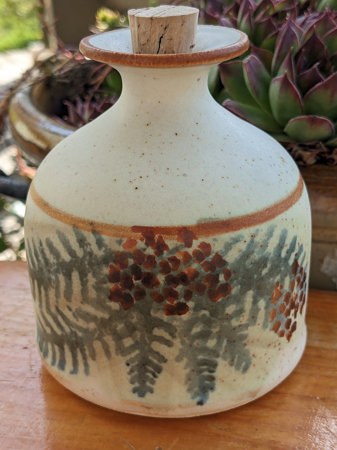 Vintage Art Pottery Salt or Parmesan Shaker, Handmade and Painted - Etsy