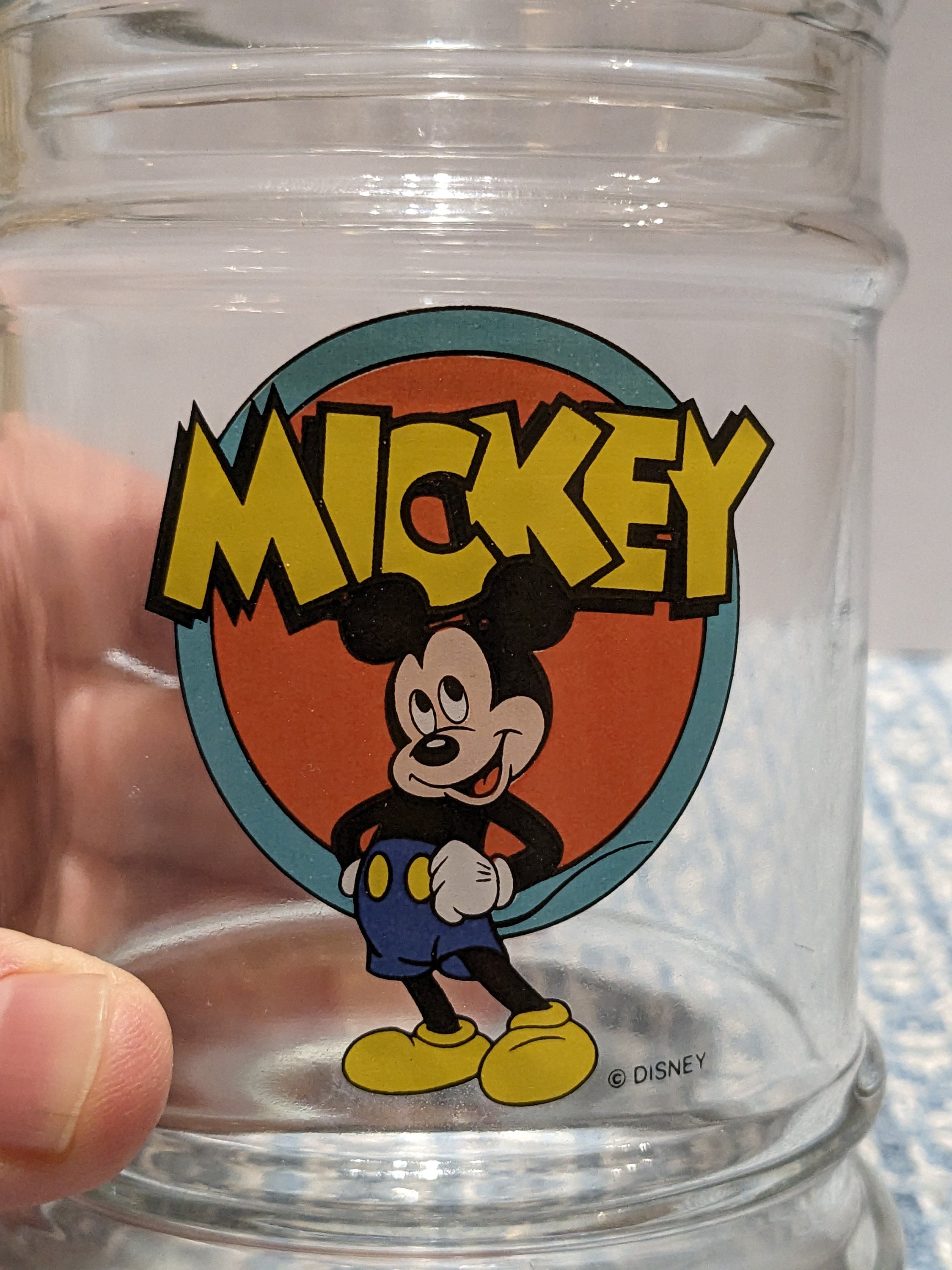 Vintage Mickey Mouse Glass Apothecary/candy Jar, Vintage Disney ...