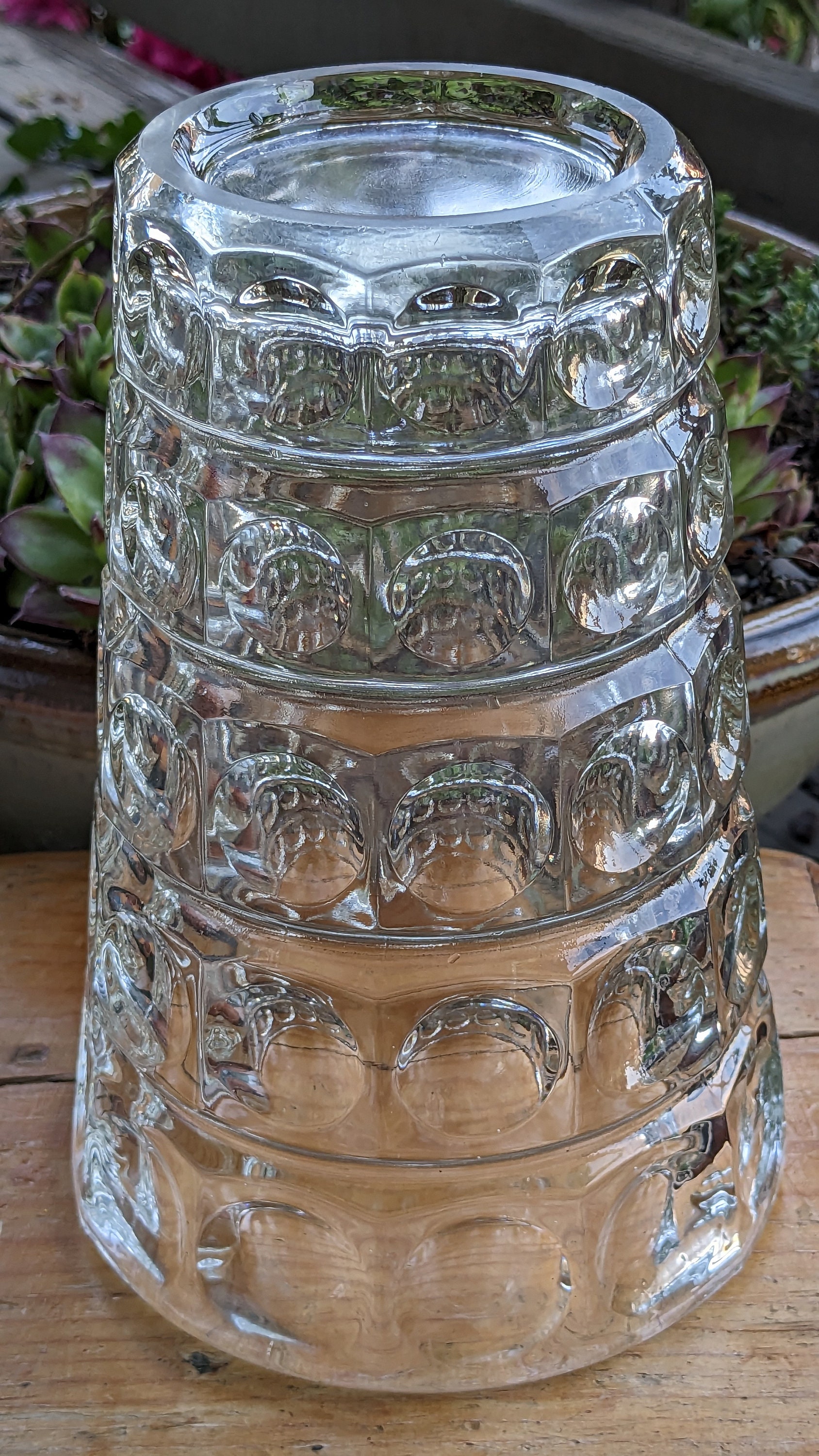 Vintage Mid Century Clear Glass Frantisek Peceny Hermanova Hut Lens ...