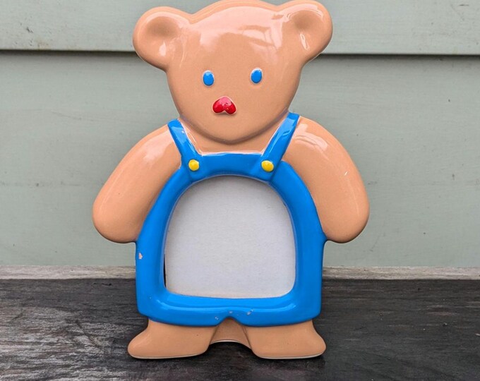 Adorable Vintage Ceramic Bear Picture Frame, Made in Japan, Originally ...