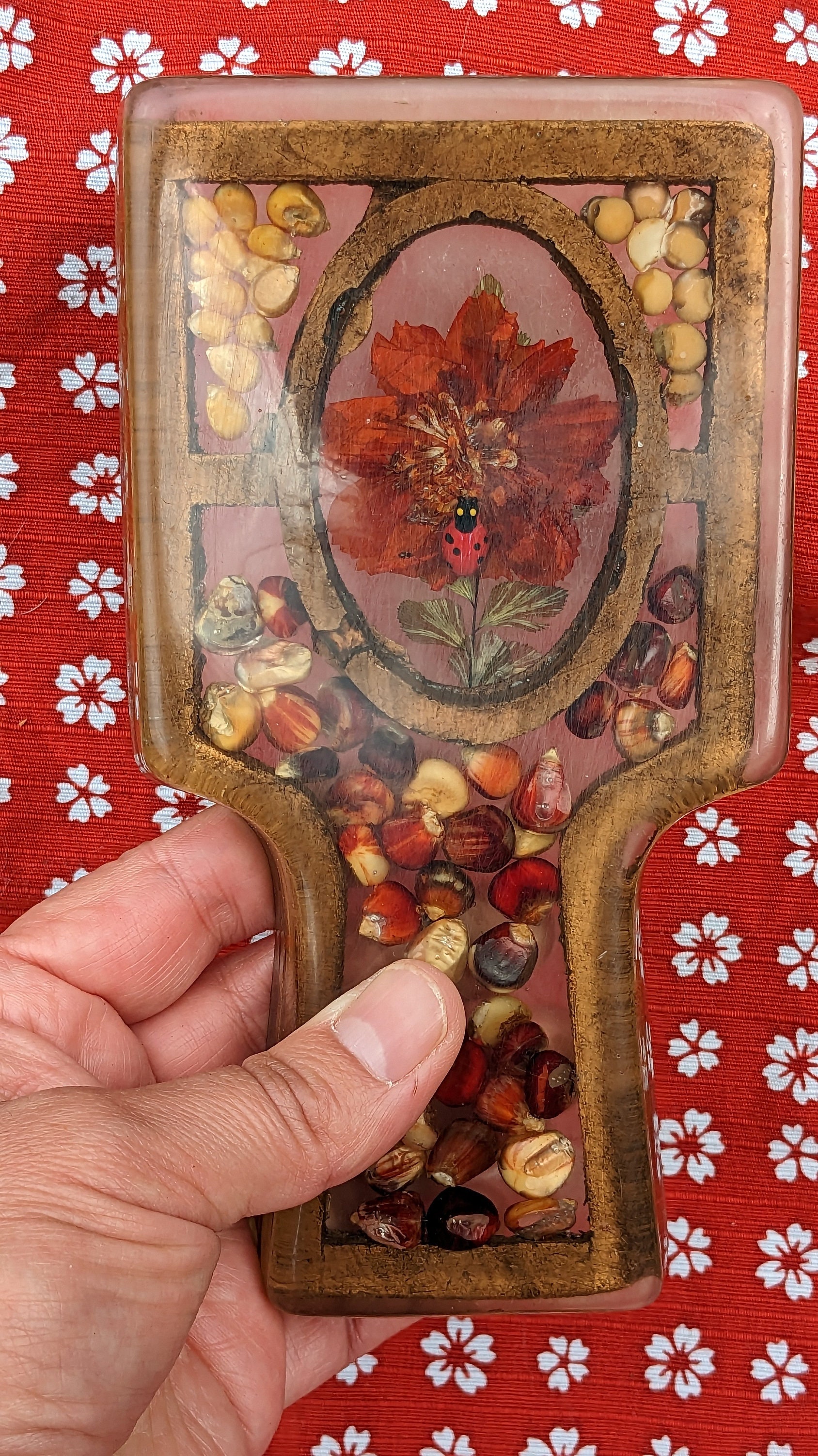Vintage Lucite Ladybug, Flower and Corn Spoon Rest - Etsy