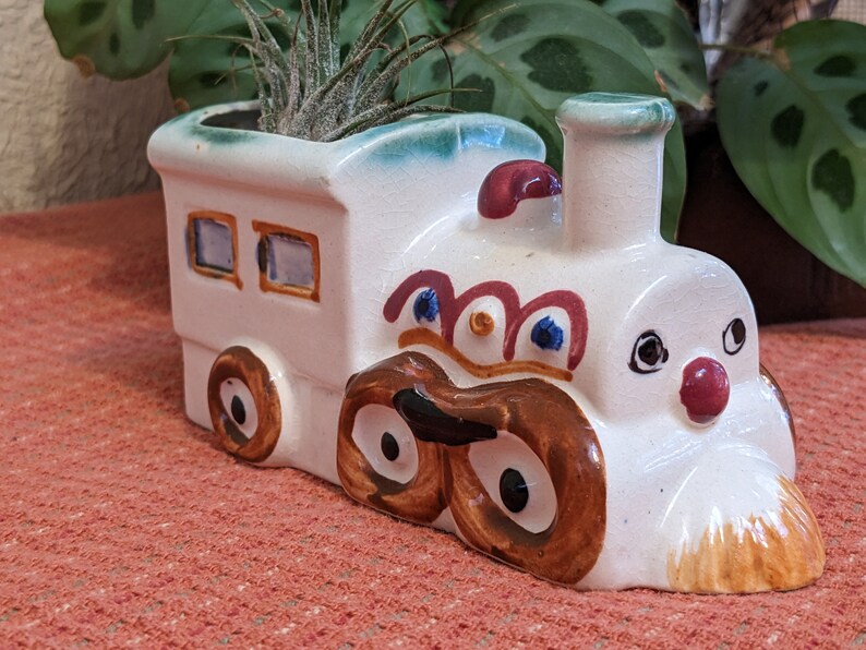 Vintage Train Planter - Etsy