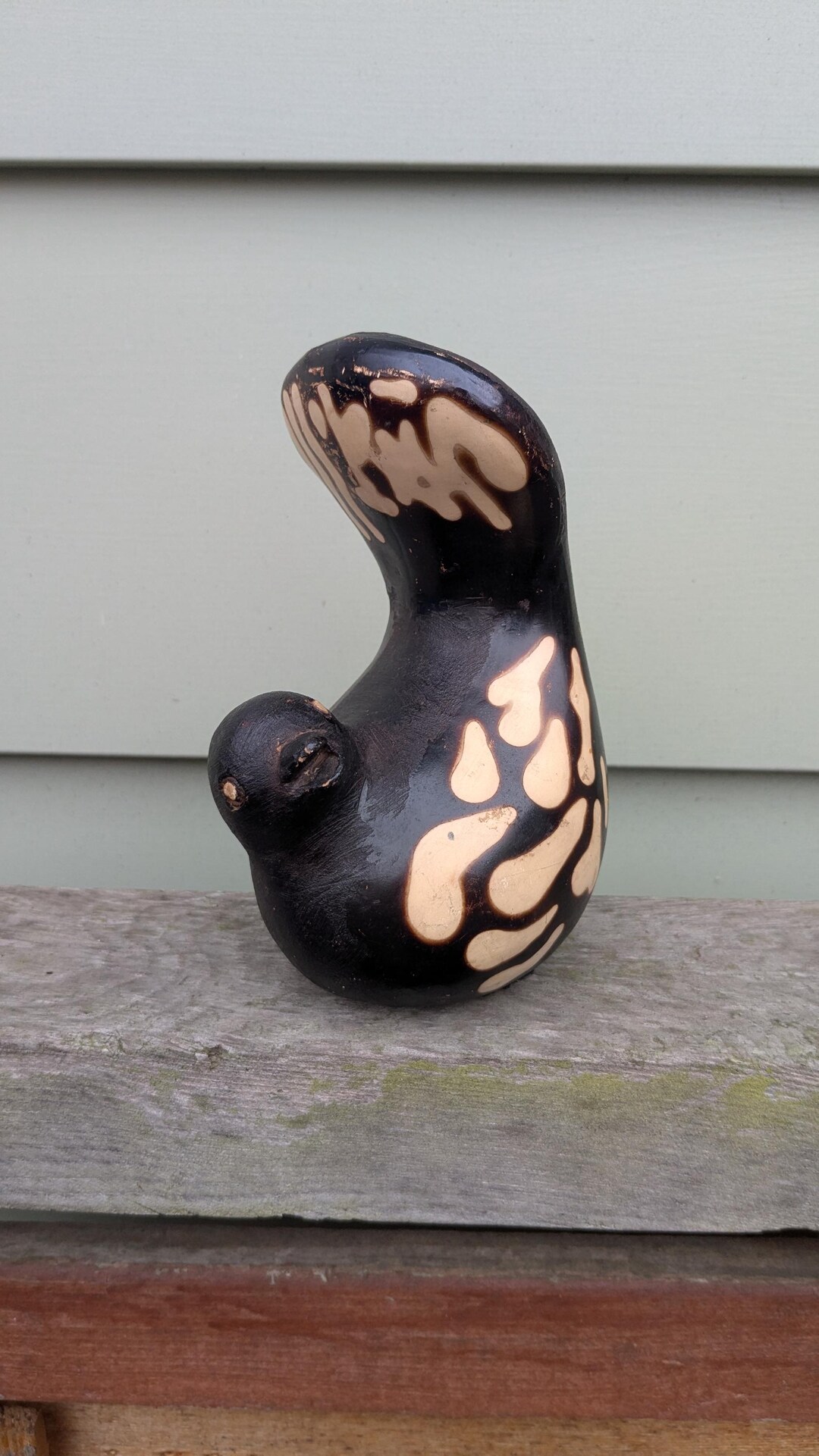 Vintage Peruvian Folk Art Bird Figurine, Ceramic Paloma Dove, Handmade ...
