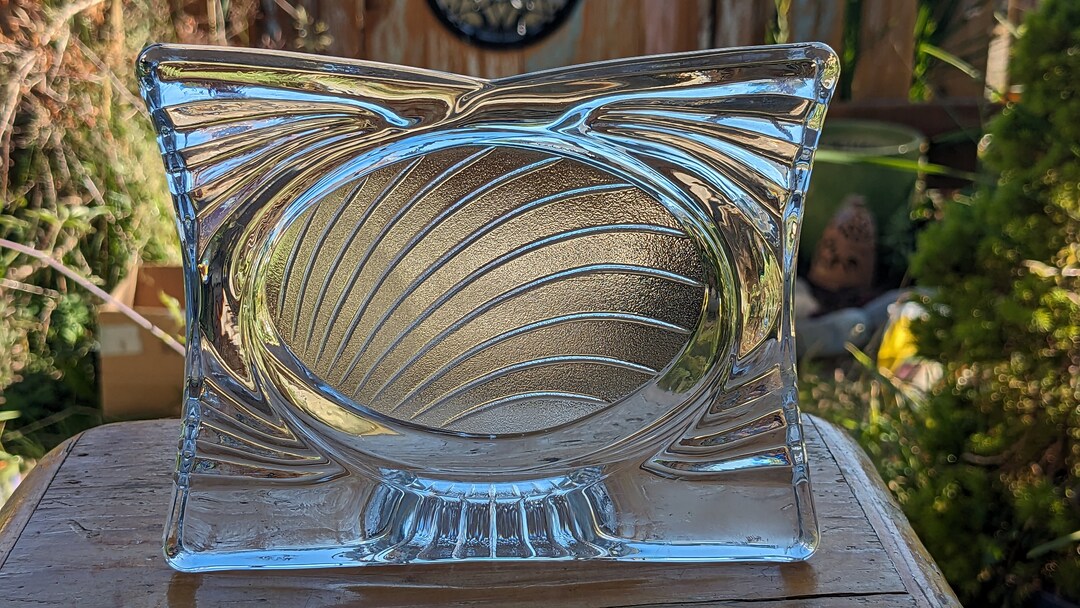 Vintage Crystal, Mikasa Picture Frame, Glass Art Deco Style - Etsy