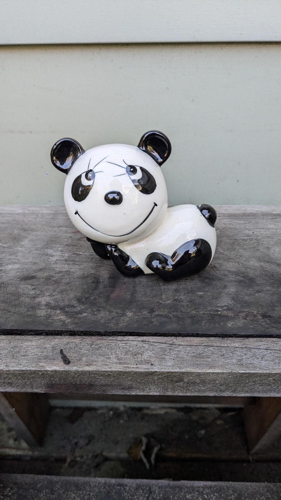 Vintage Ceramic Panda Bear Coin Bank, Panda Piggy Bank, Made in Japan ...