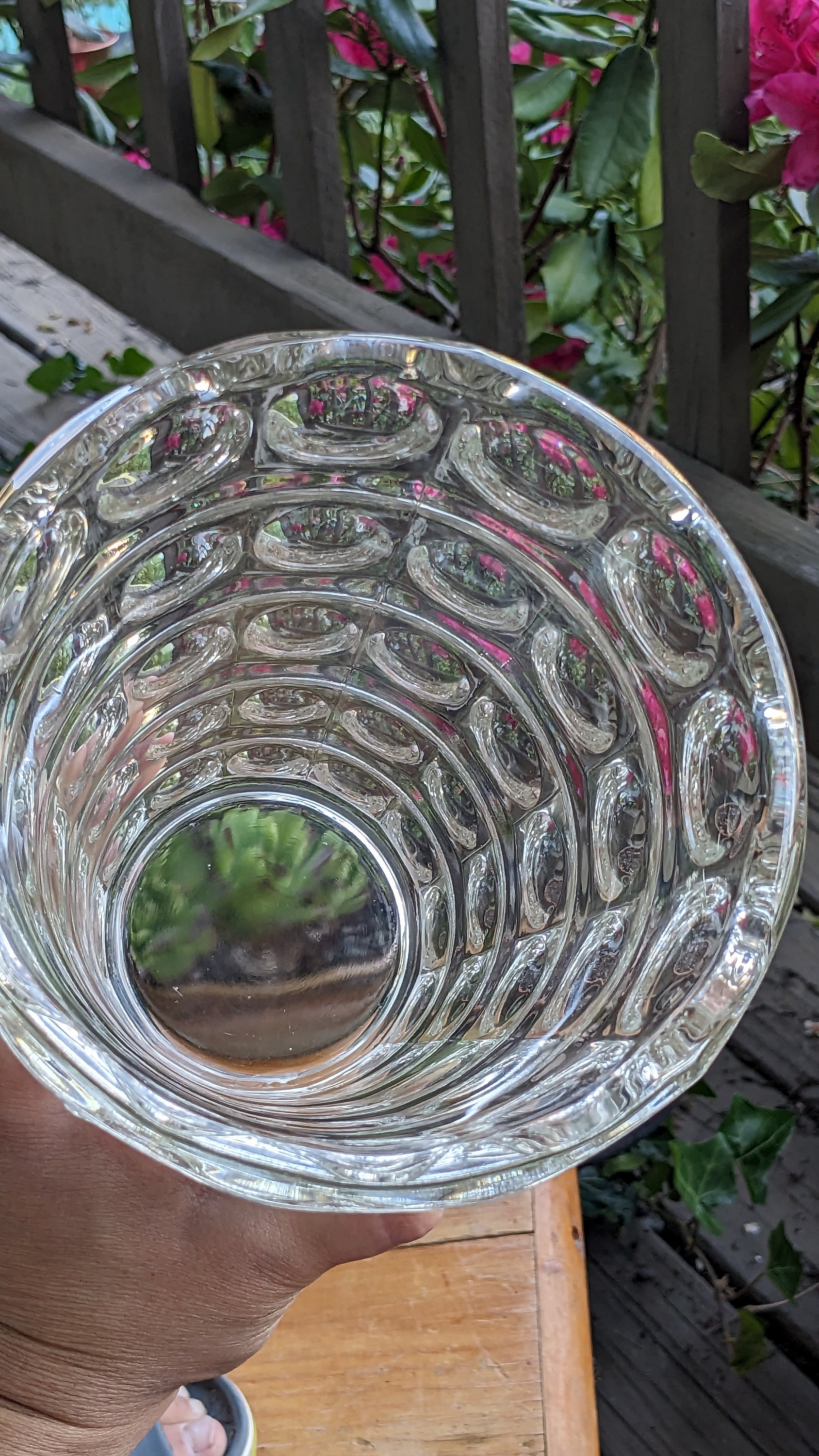 Vintage Mid Century Clear Glass Frantisek Peceny Hermanova Hut Lens ...
