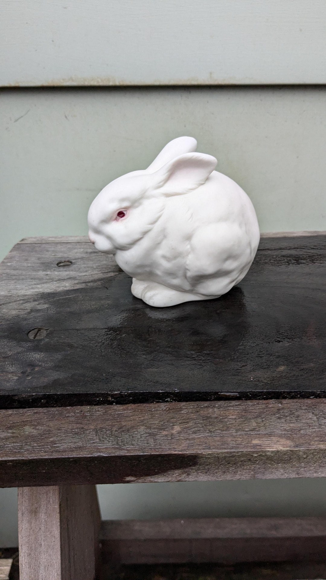 Vintage Cybis Mr. Snowball White Bunny Rabbit Figurine Bisque Porcelain ...