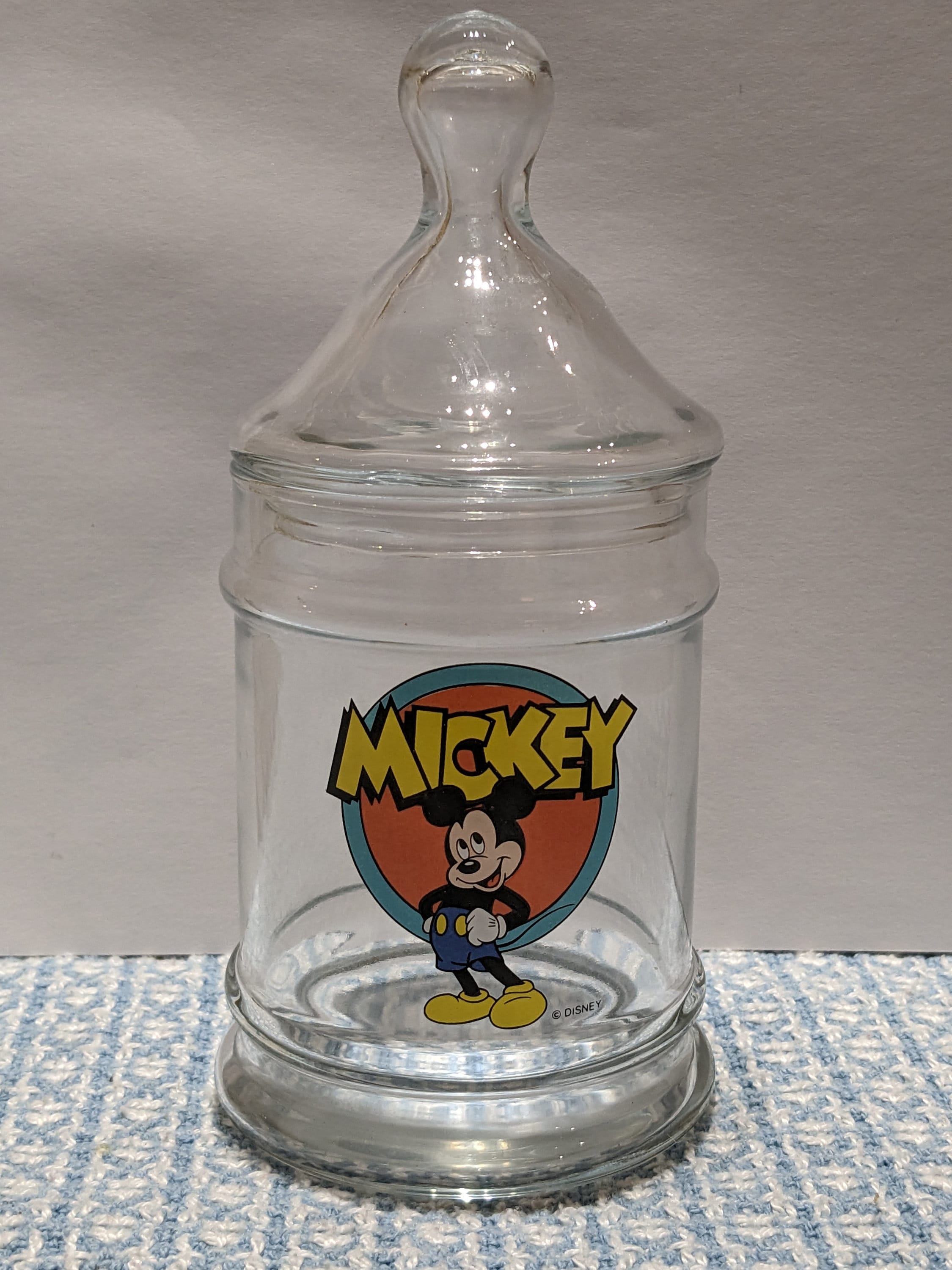 Vintage Mickey Mouse Glass Apothecary/candy Jar, Vintage Disney ...