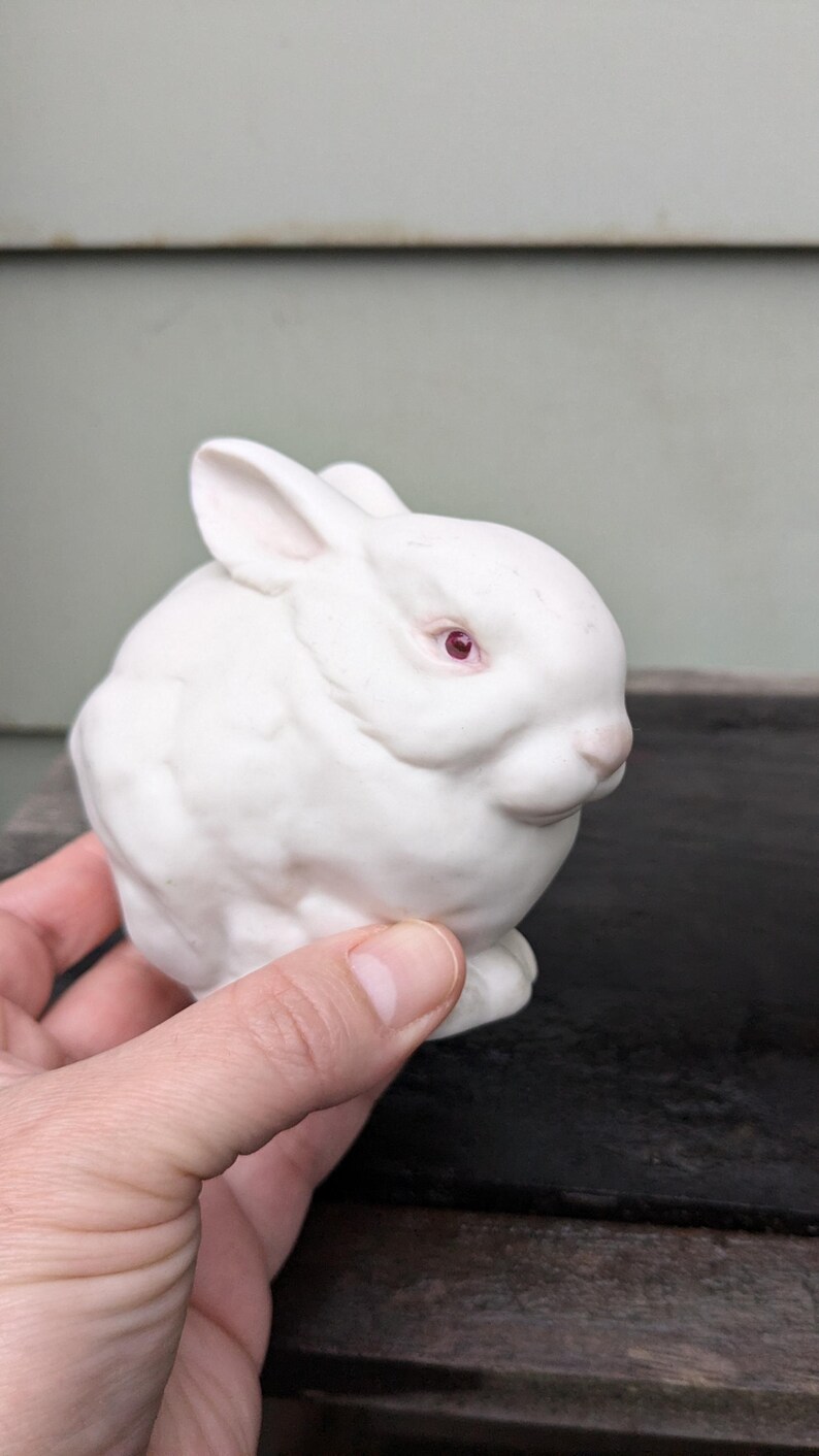 Vintage Cybis Mr. Snowball White Bunny Rabbit Figurine Bisque Porcelain ...