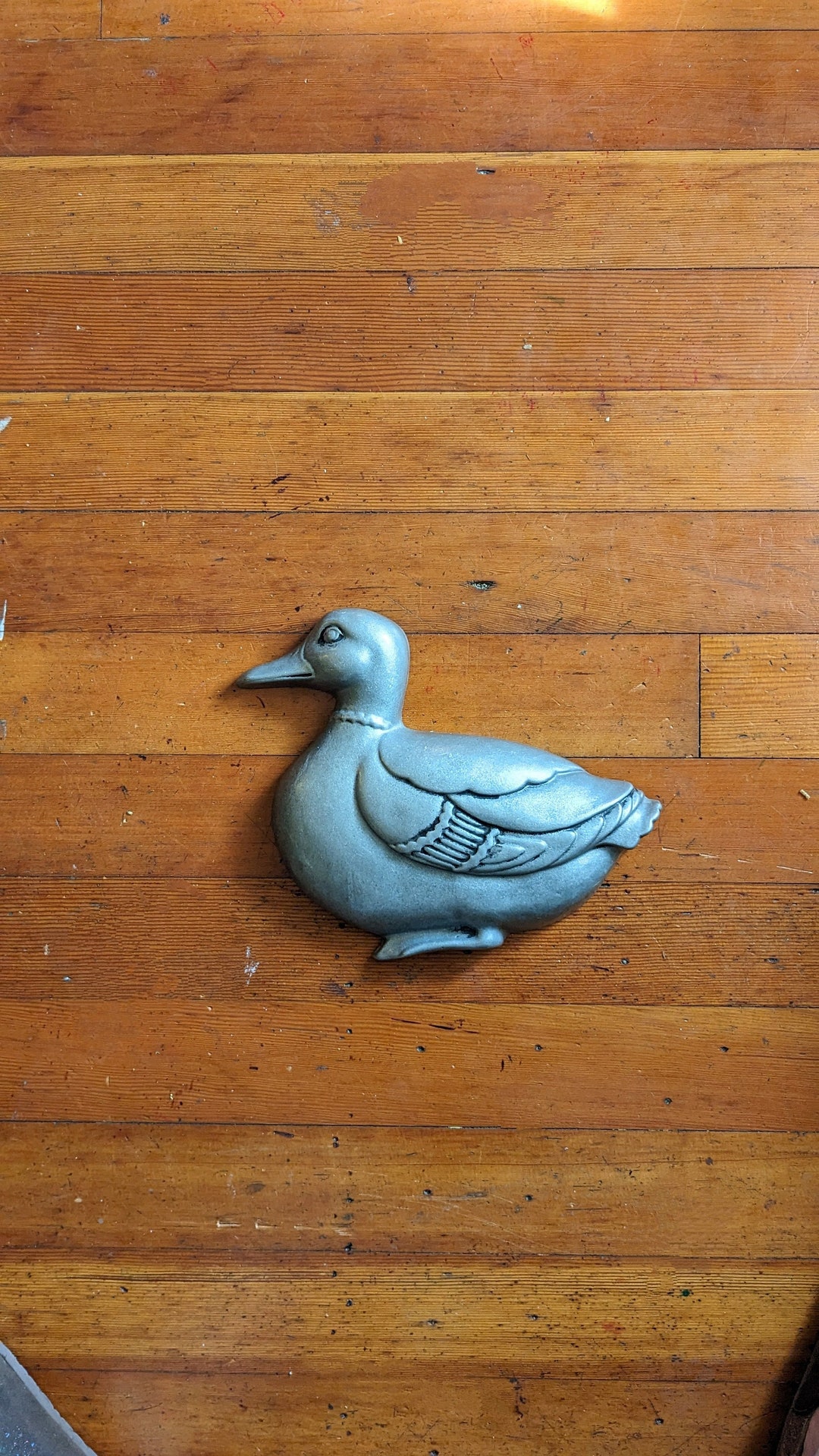 Large Vintage Pewter Duck Wall Hanging, Duck Decor, Vintage Duck, Cabin ...