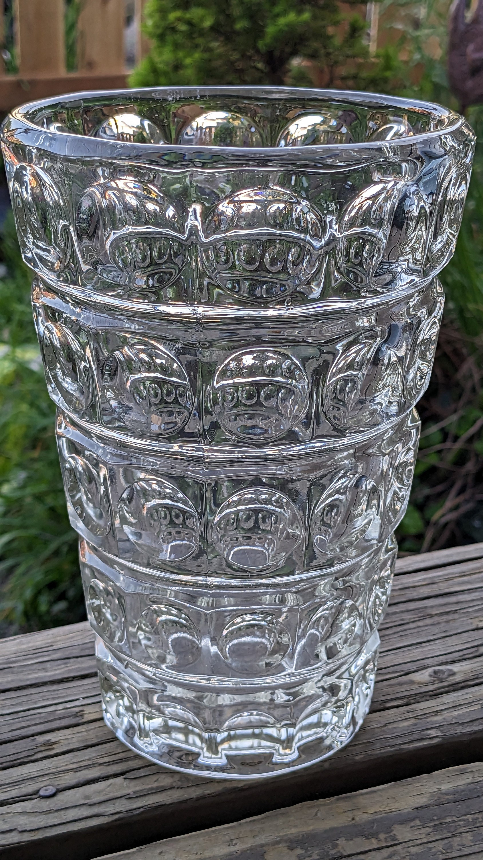 Vintage Mid Century Clear Glass Frantisek Peceny Hermanova Hut Lens ...