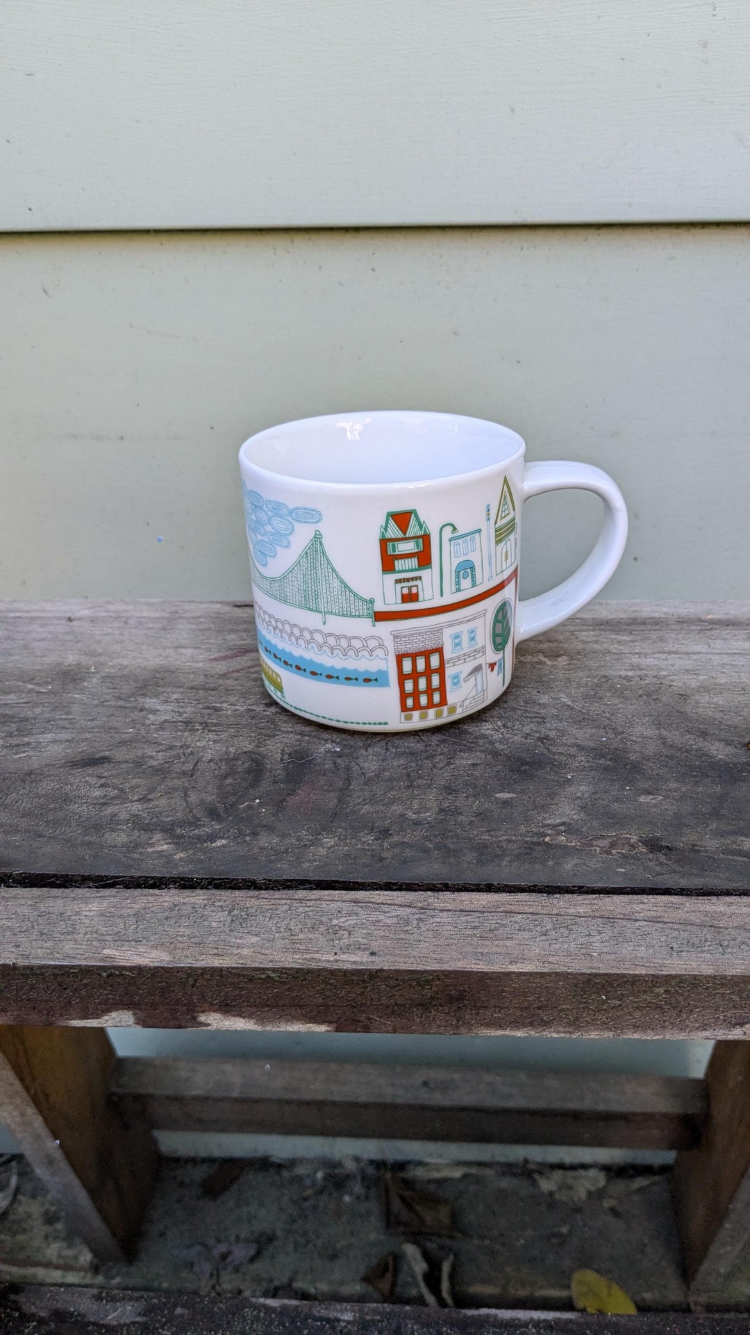San Francisco Mug, Julia Rothman Urban Outfitters Mug, Features Golden ...