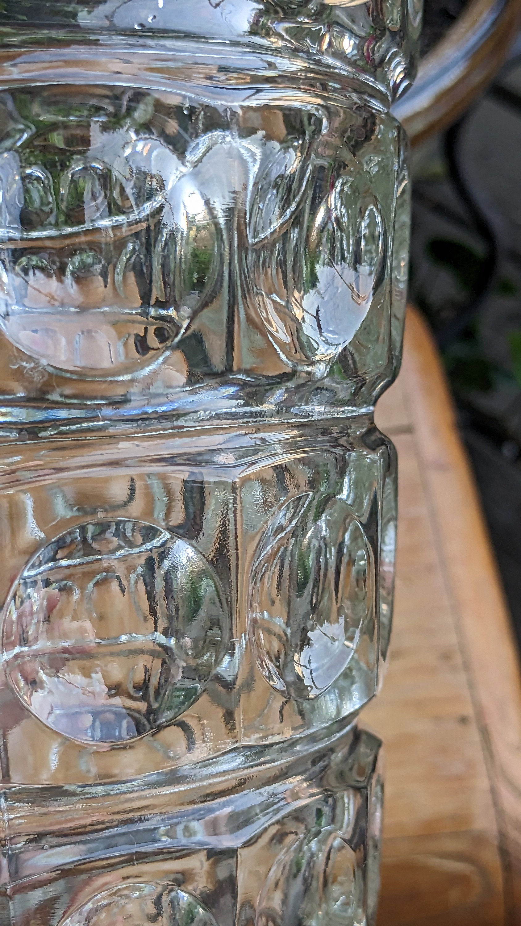 Vintage Mid Century Clear Glass Frantisek Peceny Hermanova Hut Lens ...