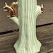 Vintage Green and Gold Squirrel Tree Vase, Bud Vase, F&M Artware, Hand ...