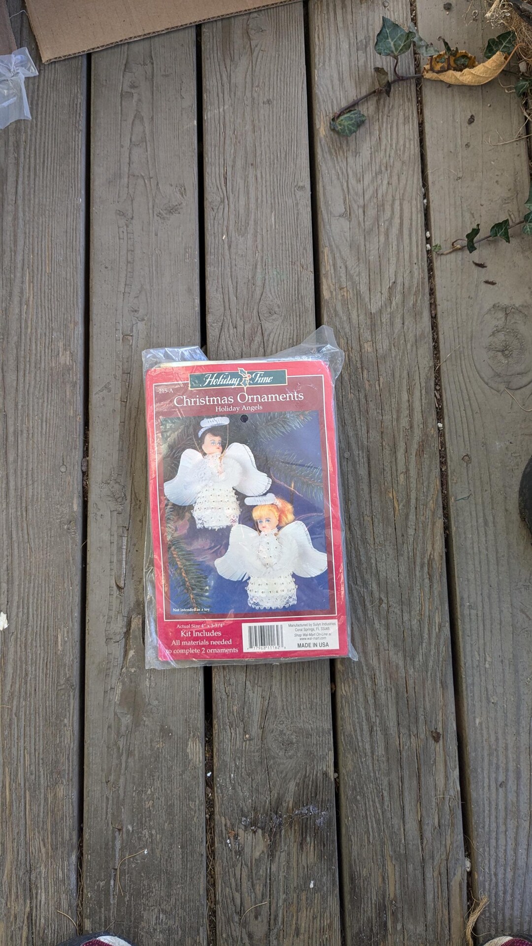 Vintage Holiday Angel Ornament Making Kit, Christmas Ornaments Holiday ...