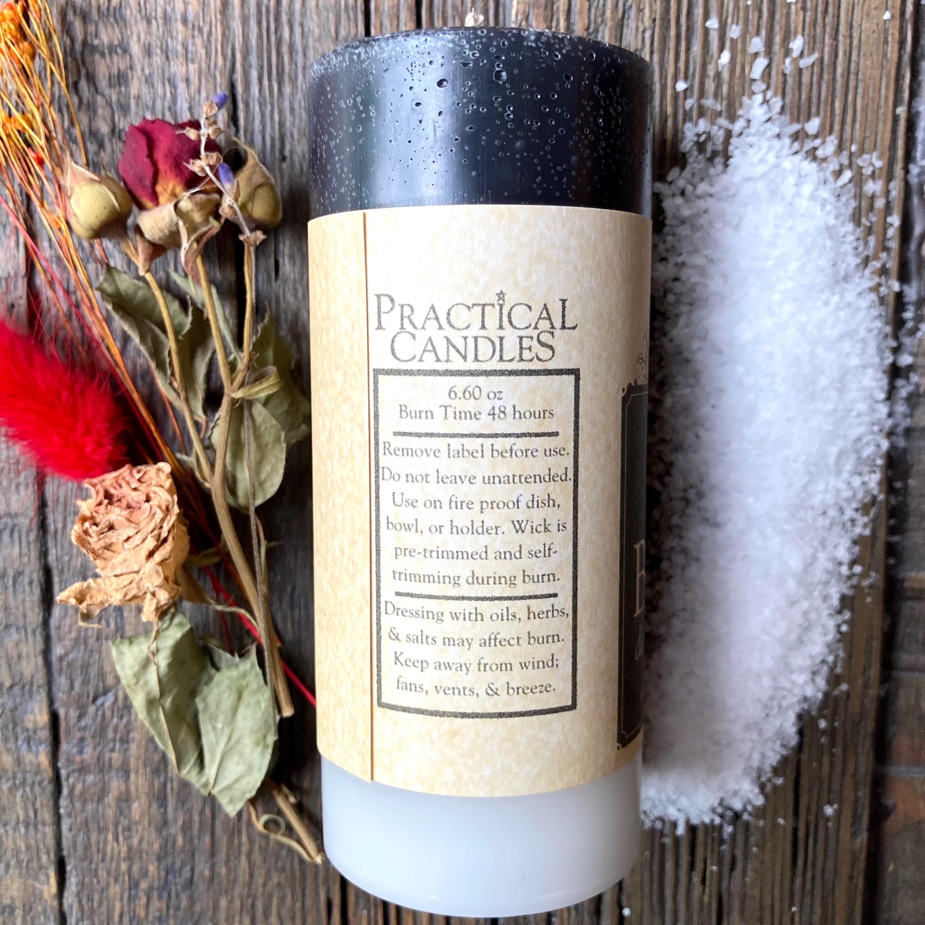 Spell Breaker Candle - 2x4 Double Action Black White Ritual Candle ...