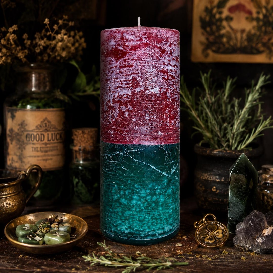 Good Luck Spell Candle - 2x4 Double Action Candle for Lucky Candle ...
