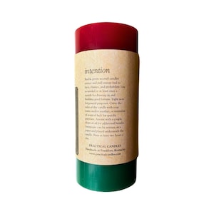 Good Luck Candle - 2x4 Double Action Red Green Ritual Candle - Good ...
