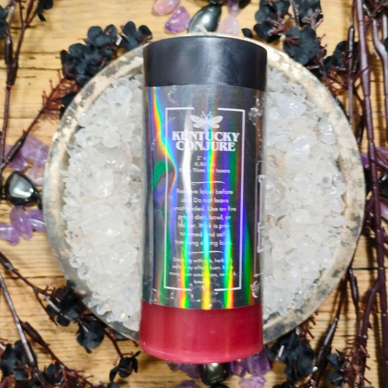 Hex Breaker Candle - 2x4 Double Action Black Red Ritual Candle ...