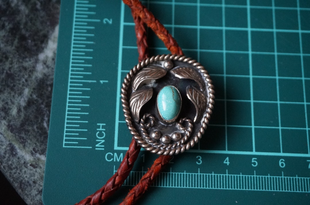 Native American Neck Tie, Western Necktie With Turquoise Alpaca With ...