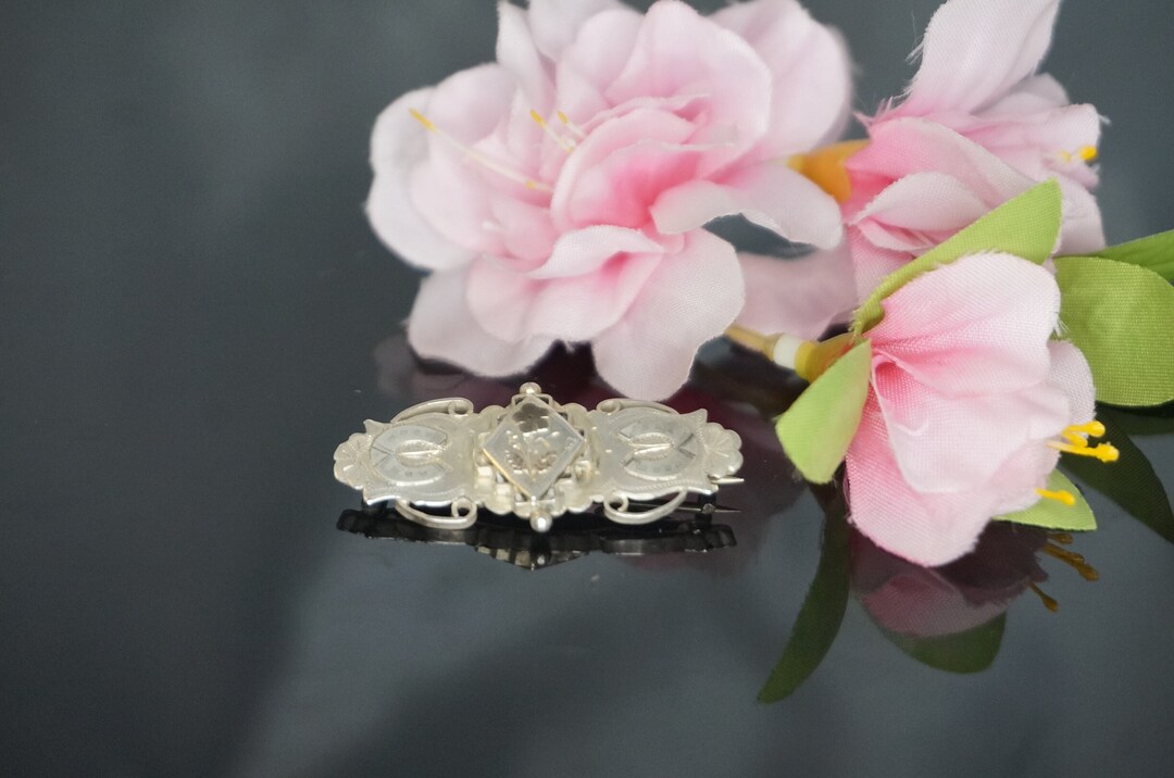 Victorian Silver Good Luck Brooch, Antique Silver Brooch, Antique Lucky ...