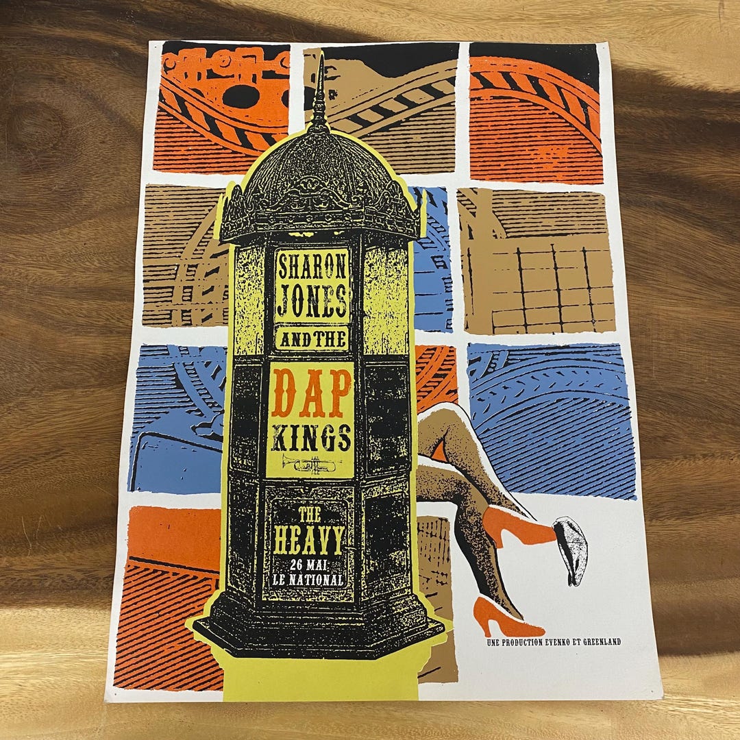 Original Sharon Jones & the Dap Kings Concert Poster the Heavy Tour ...
