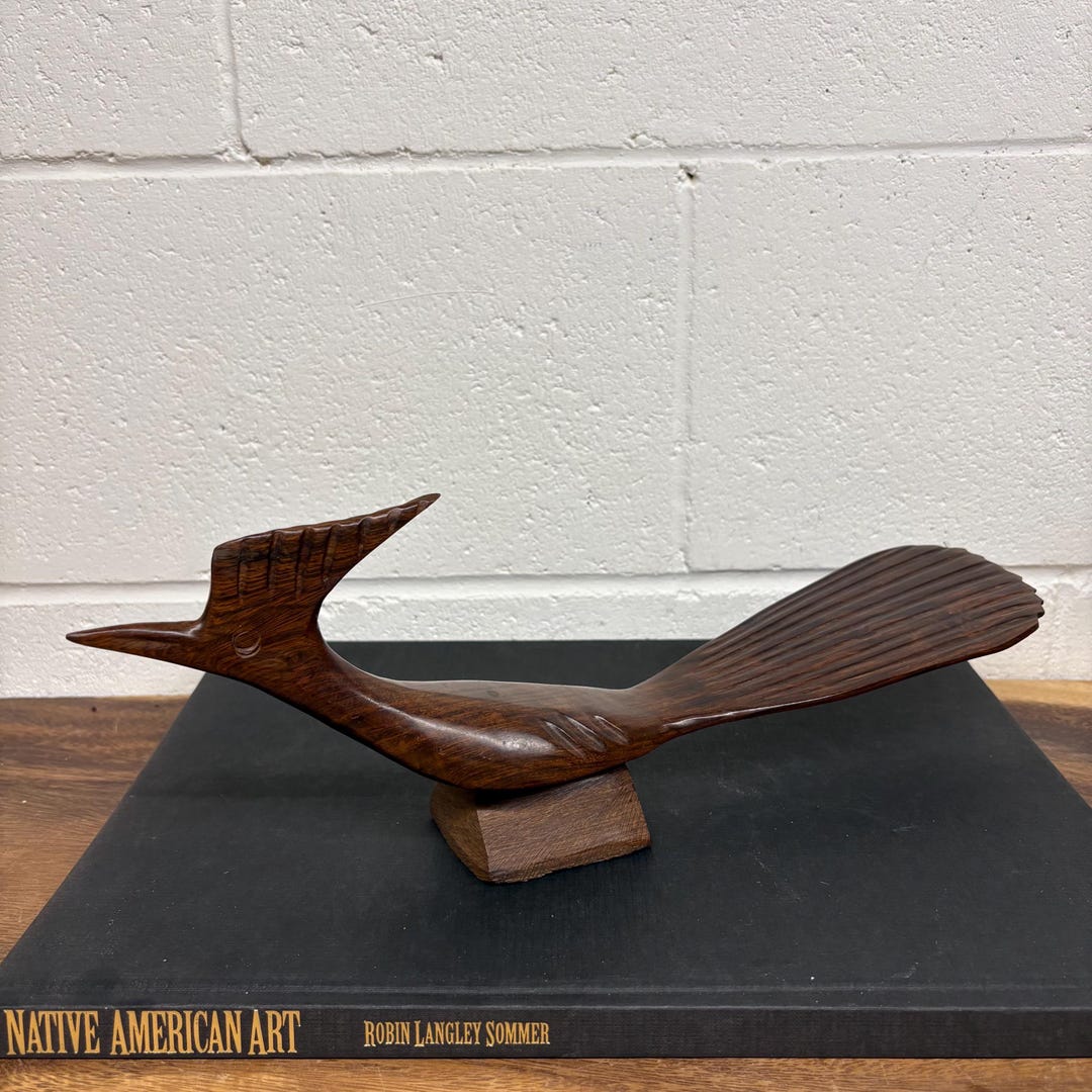 Carved Ironwood Roadrunner Sculpture, Southwestern Style, Folk Art - Etsy