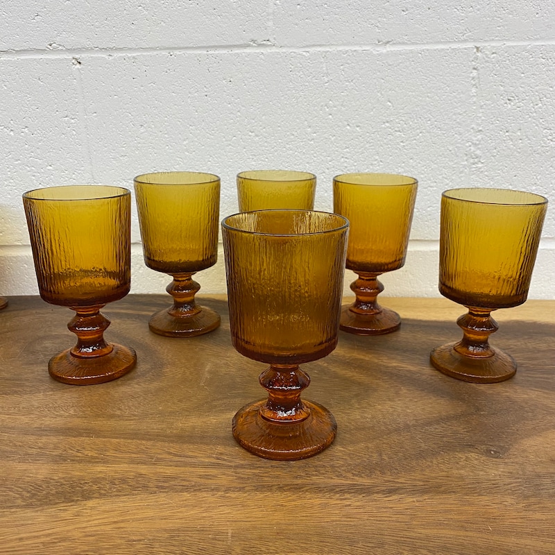 70s Modern Wine Glass - Etsy UK