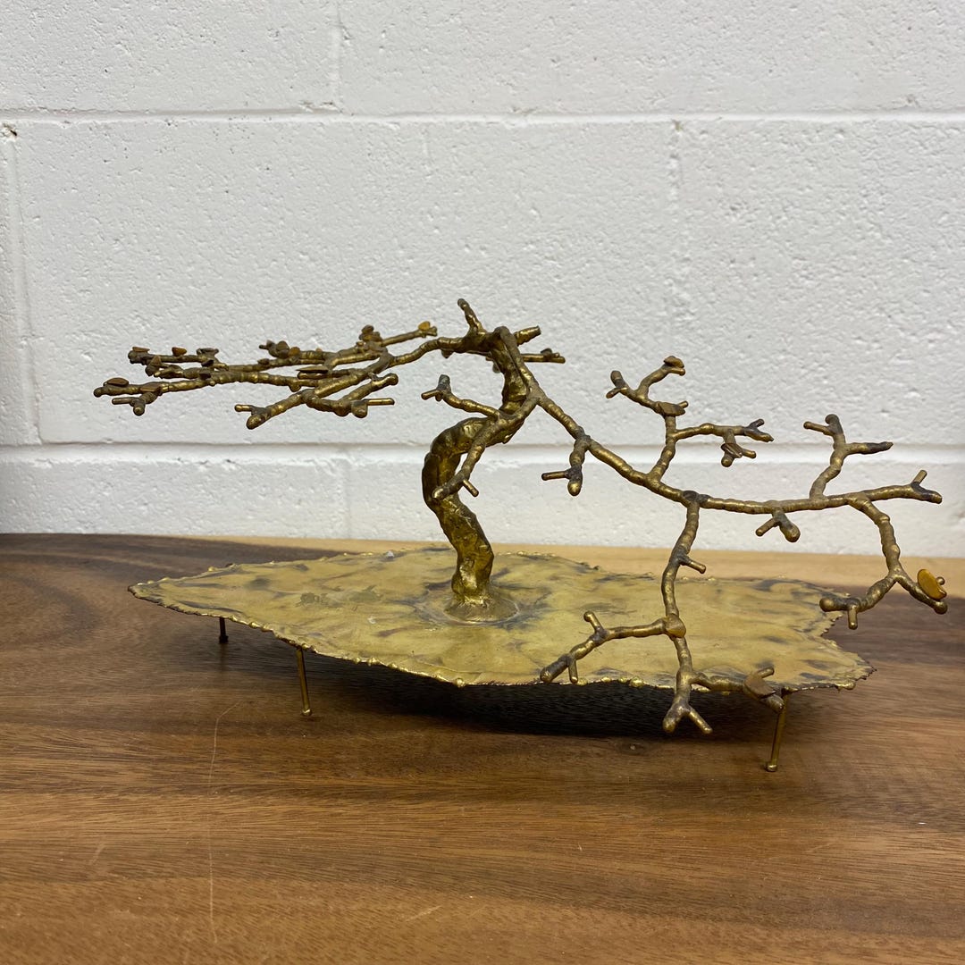 Mid Century Welded Brass Tree Sculpture - Etsy