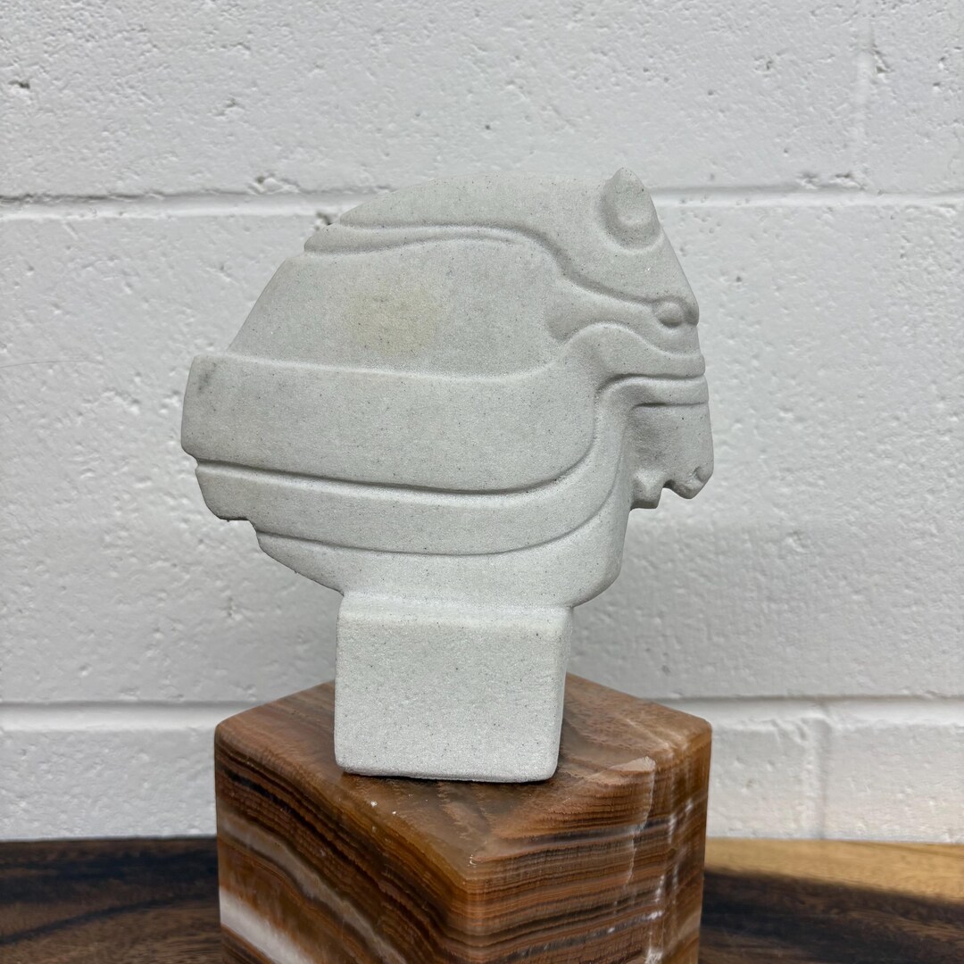 Marbell Stone Art Modernist Collectible Horse Bust Sculpture - Etsy