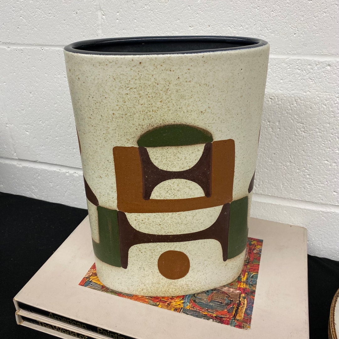 Lapid Israel Pottery Vase Signed Abstract Modernist Design # 152 - Etsy