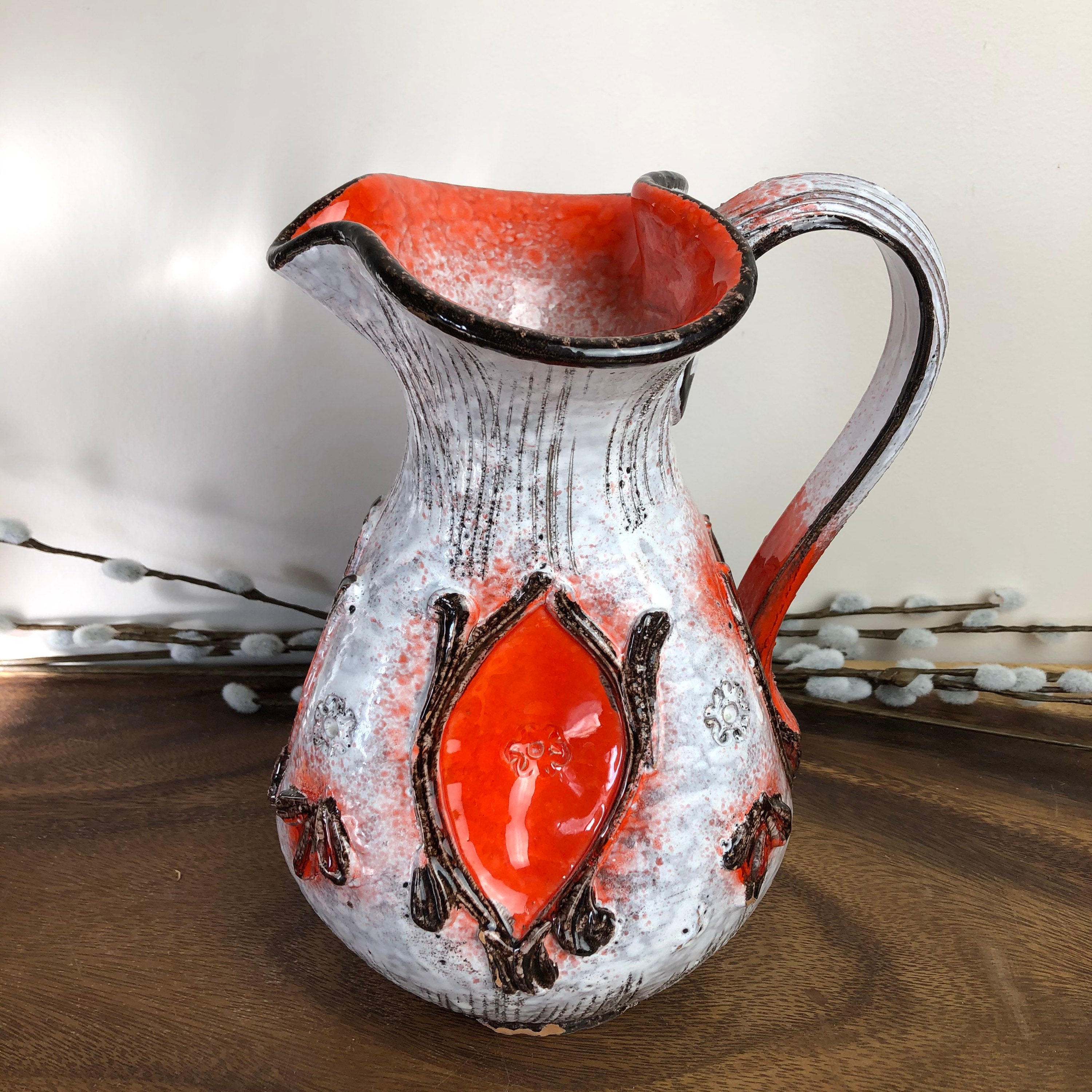 Mid Century Italian Pottery Jug as Is - Etsy