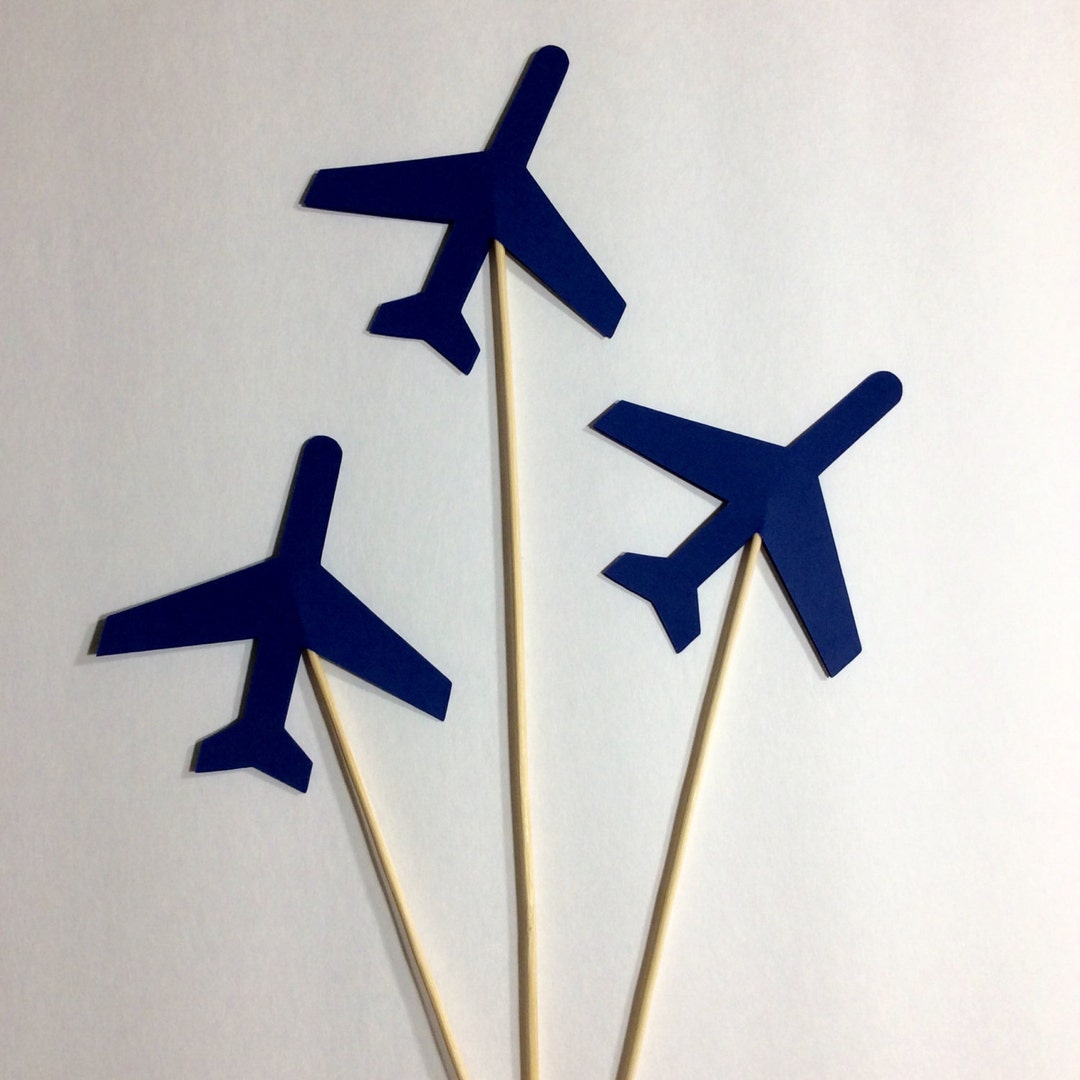 Navy Airplane Table Decor, Centerpiece, Decorative Accessory, 12 per ...