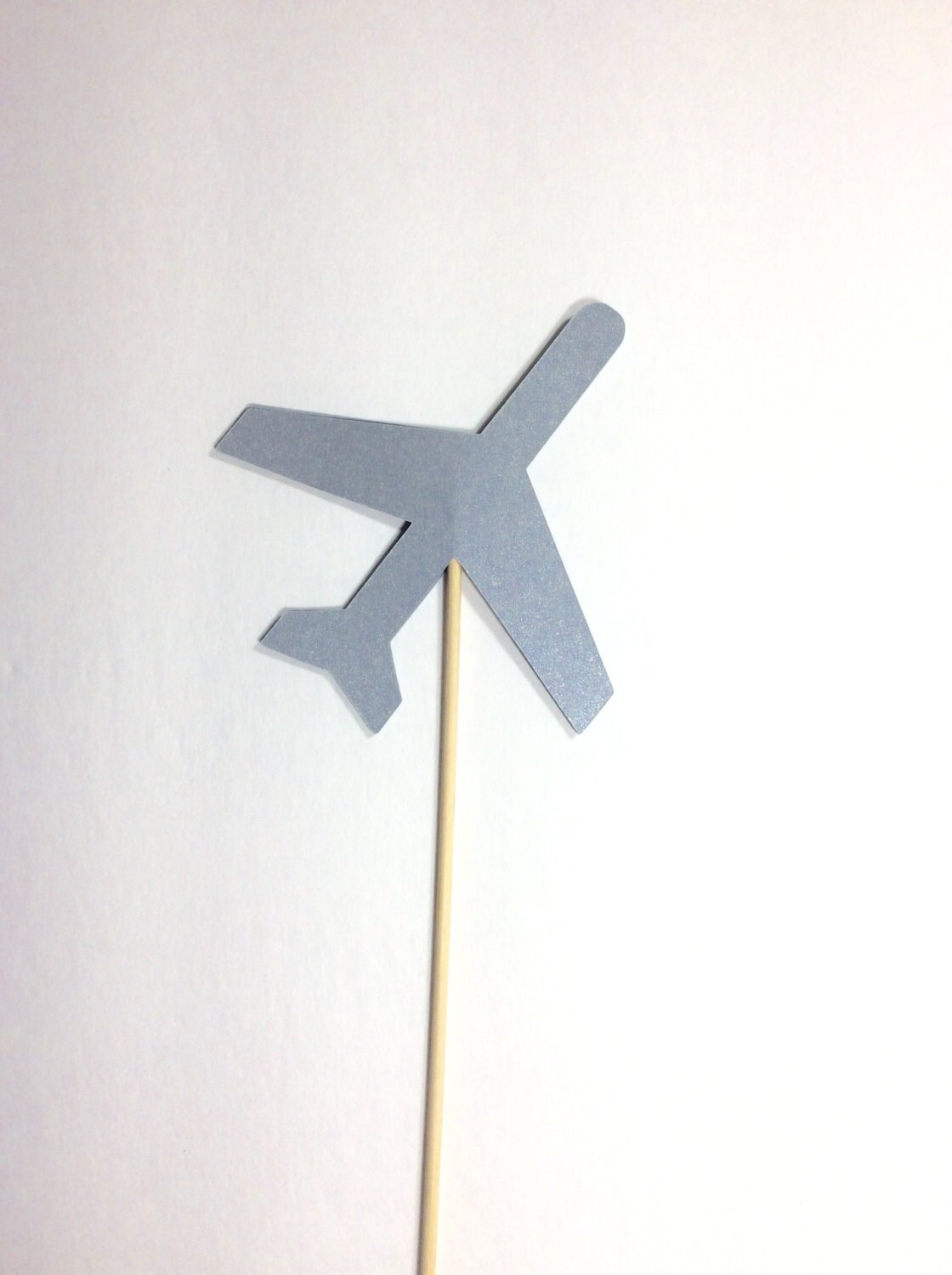 Buy Shiny Gray/silver Airplane Table Decor on 12" Skewers, Centerpiece ...