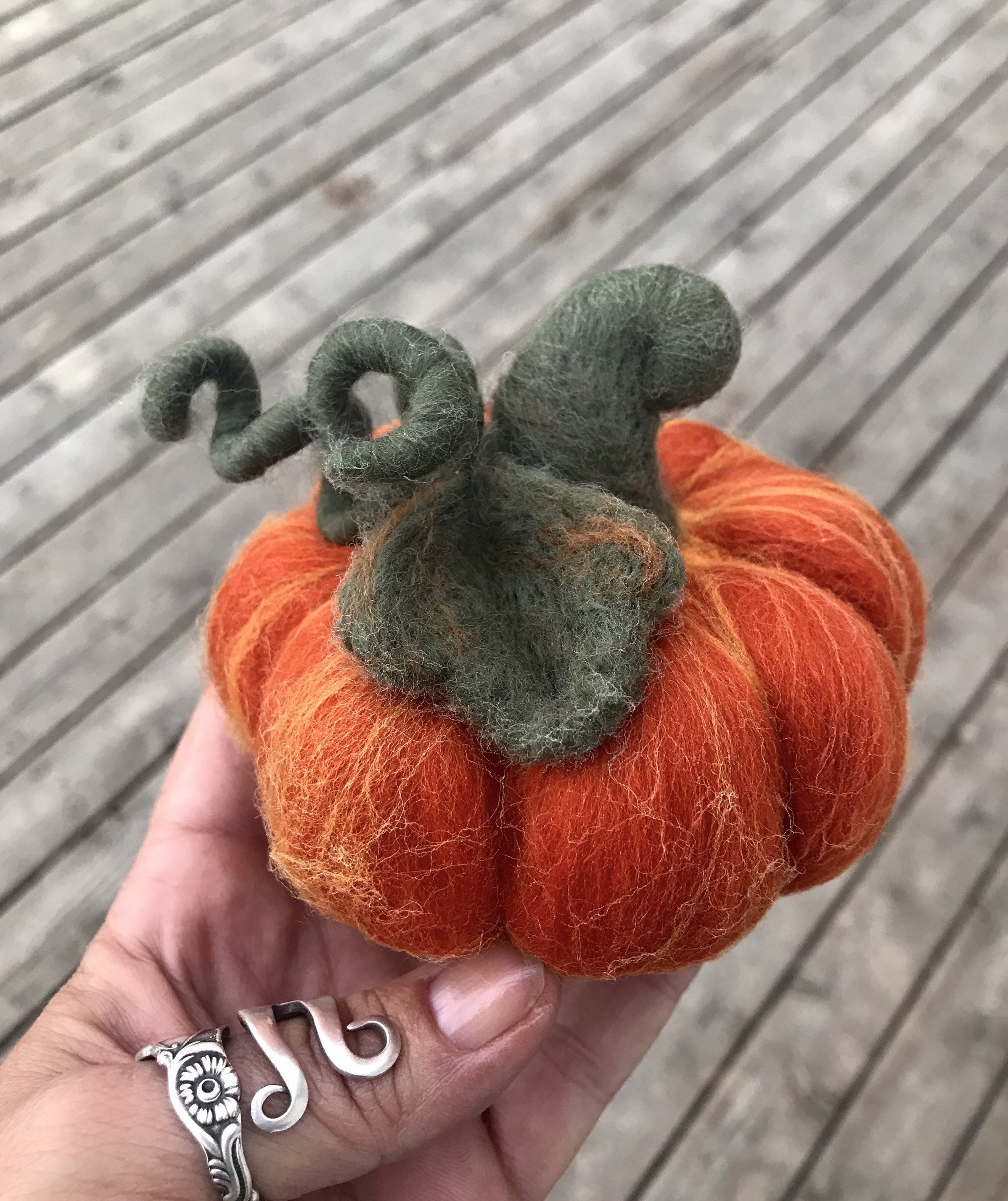 Digital PDF! Needle Felt Mini Fall Pumpkin Tutorial/pattern for All ...