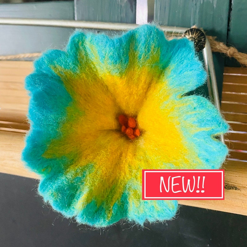Wet Felted Flower - Etsy