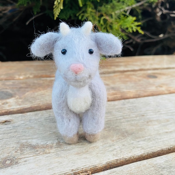 Needle Felted Goat - Etsy