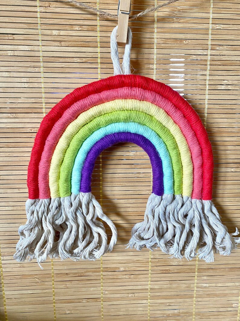 PDF Easy DIY! Beginner Macrame Rainbow Wall Hanging/art Activity, Craft ...
