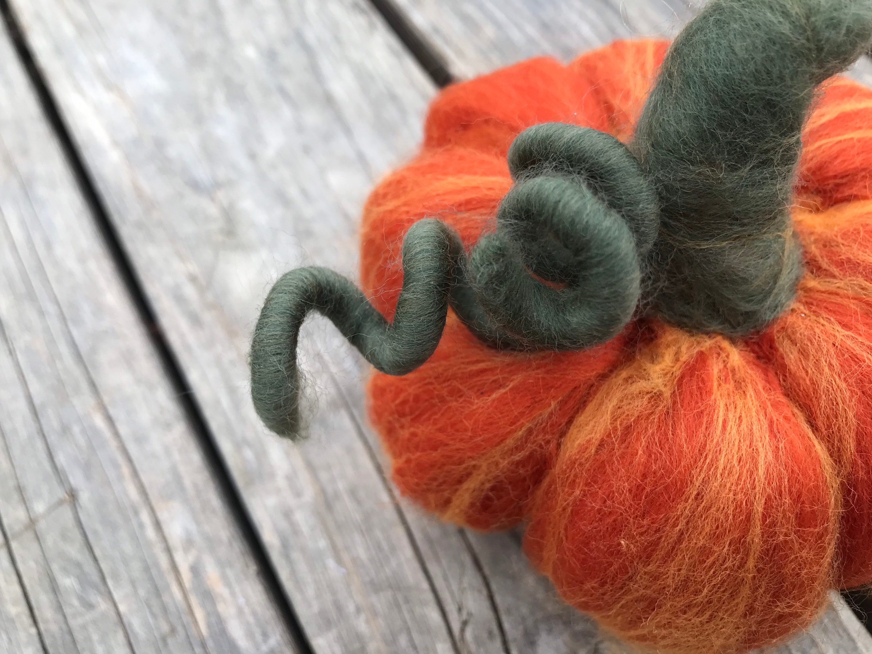 Digital PDF Needle Felt Mini Fall Pumpkin Tutorial/Pattern | Etsy