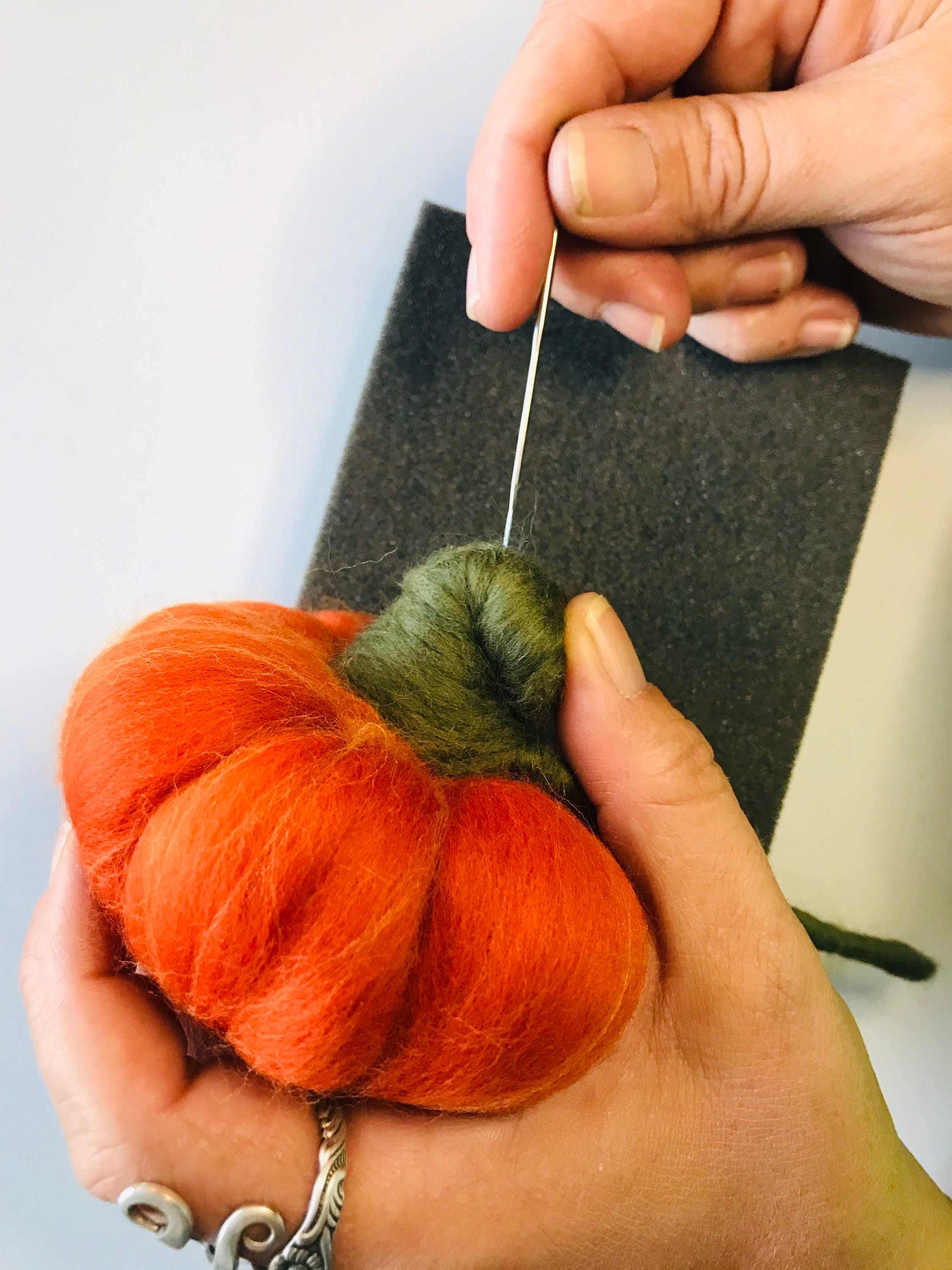 Digital PDF! Needle Felt Mini Fall Pumpkin Tutorial/pattern for All ...