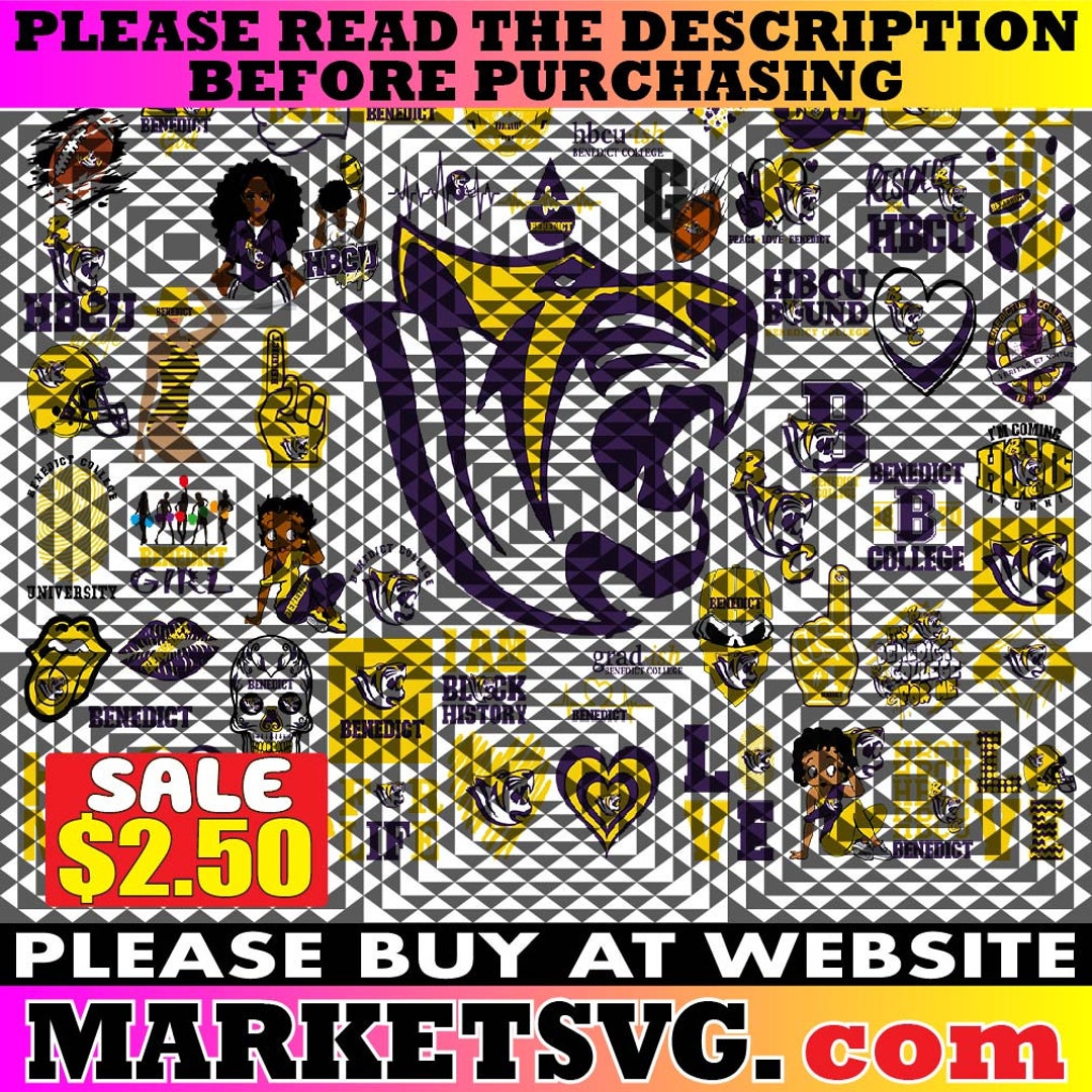 Benedict College Svg, HBCU Svg Collections, HBCU Svg, Football Svg ...
