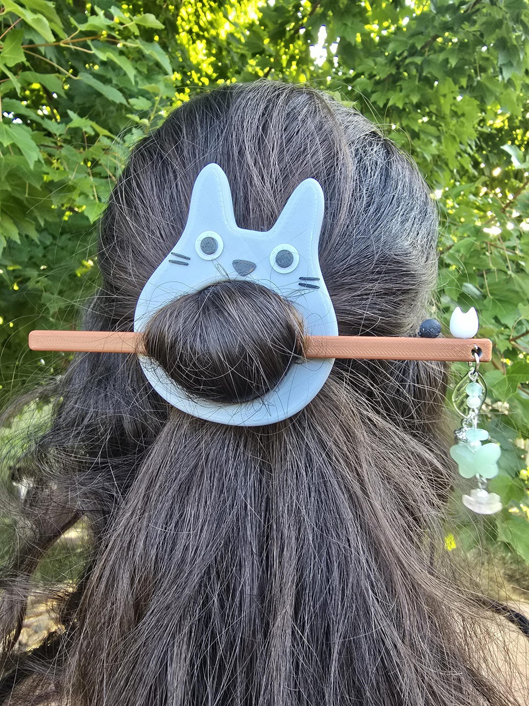 3D Printed Anime Cat Hair Pin: Forest Spirit - Etsy