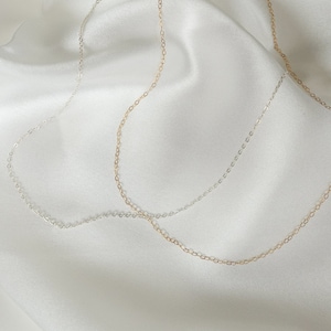 Dainty Chain Necklace • Delicate Minimalist Necklace • Thin Delicate ...