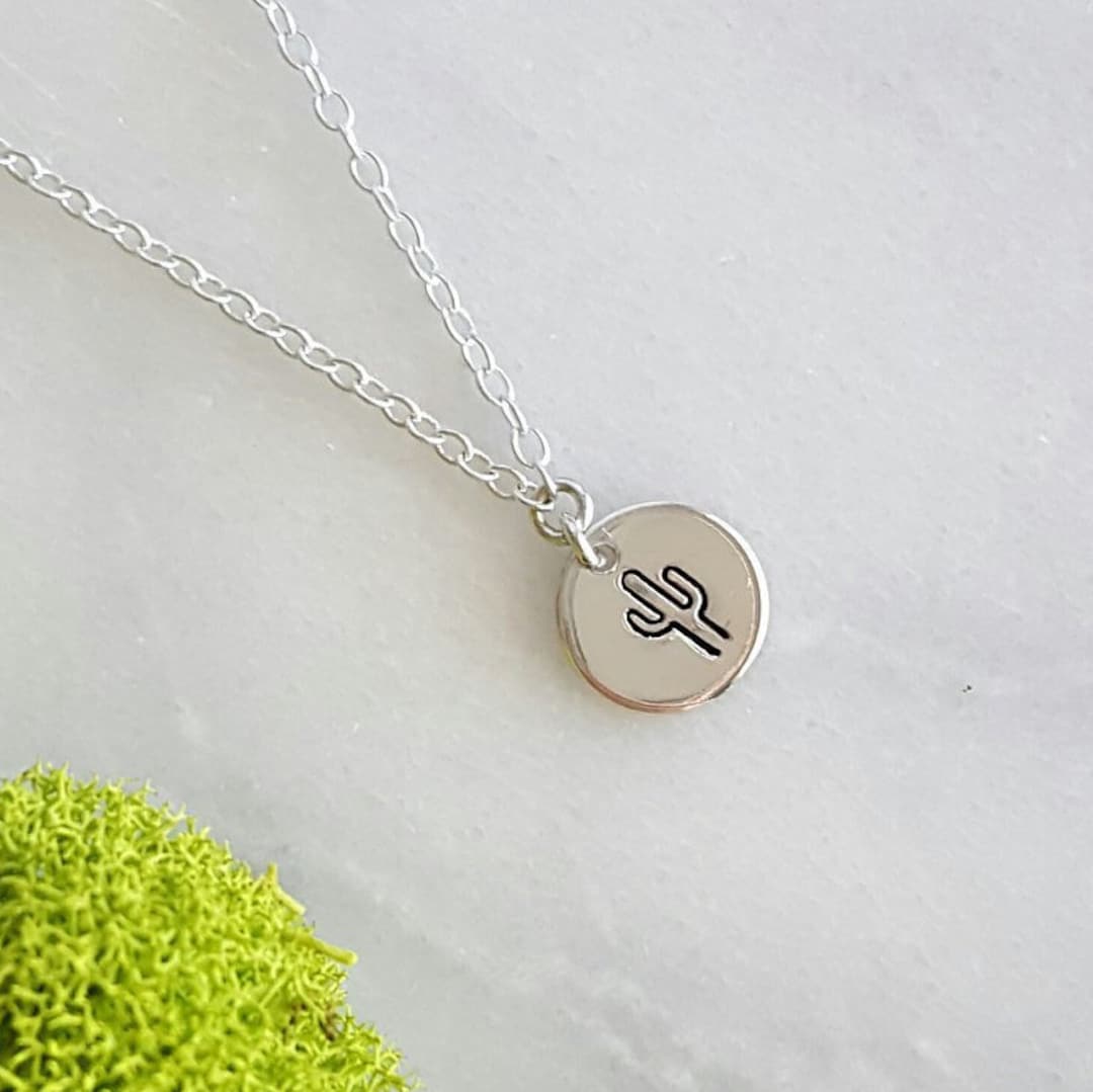 Cactus Necklace • Succulent Jewelry • Saguaro Necklace • Southwest ...