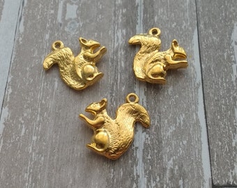 Squirrel Charms | Etsy