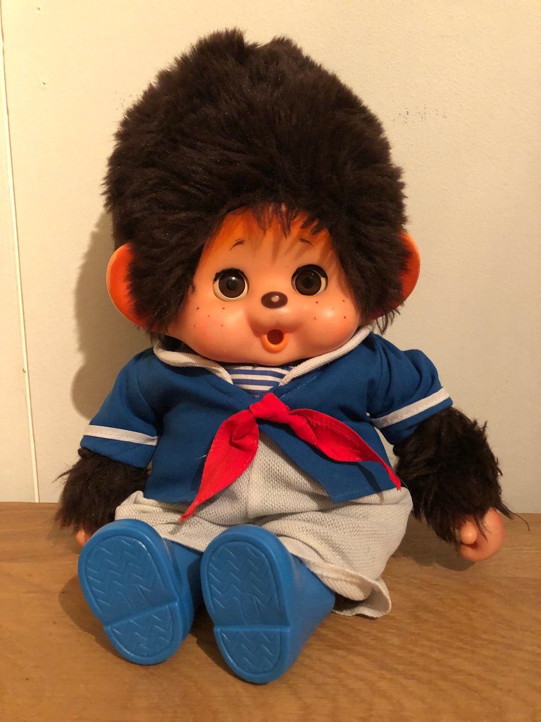 Monchhichi Vintage Collectible Rare Big Sailor Toho Daisuke Monchichi ...